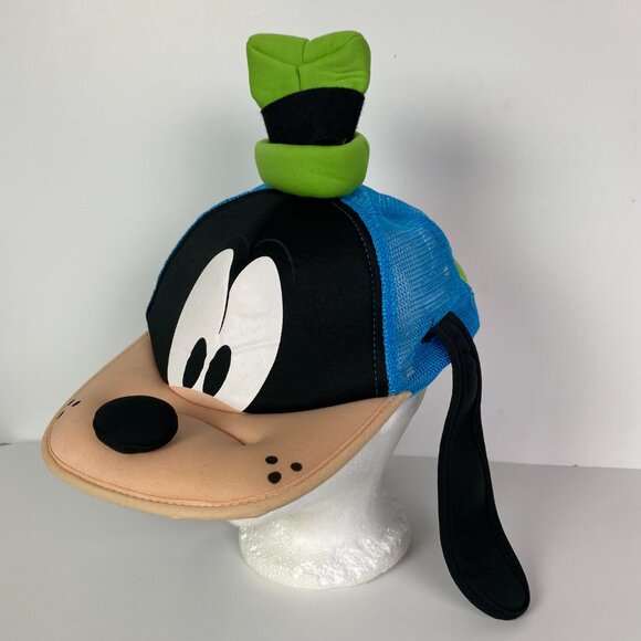 Disney | Accessories | Disney Parks Goofy Face Ears Mesh Adult Baseball ...